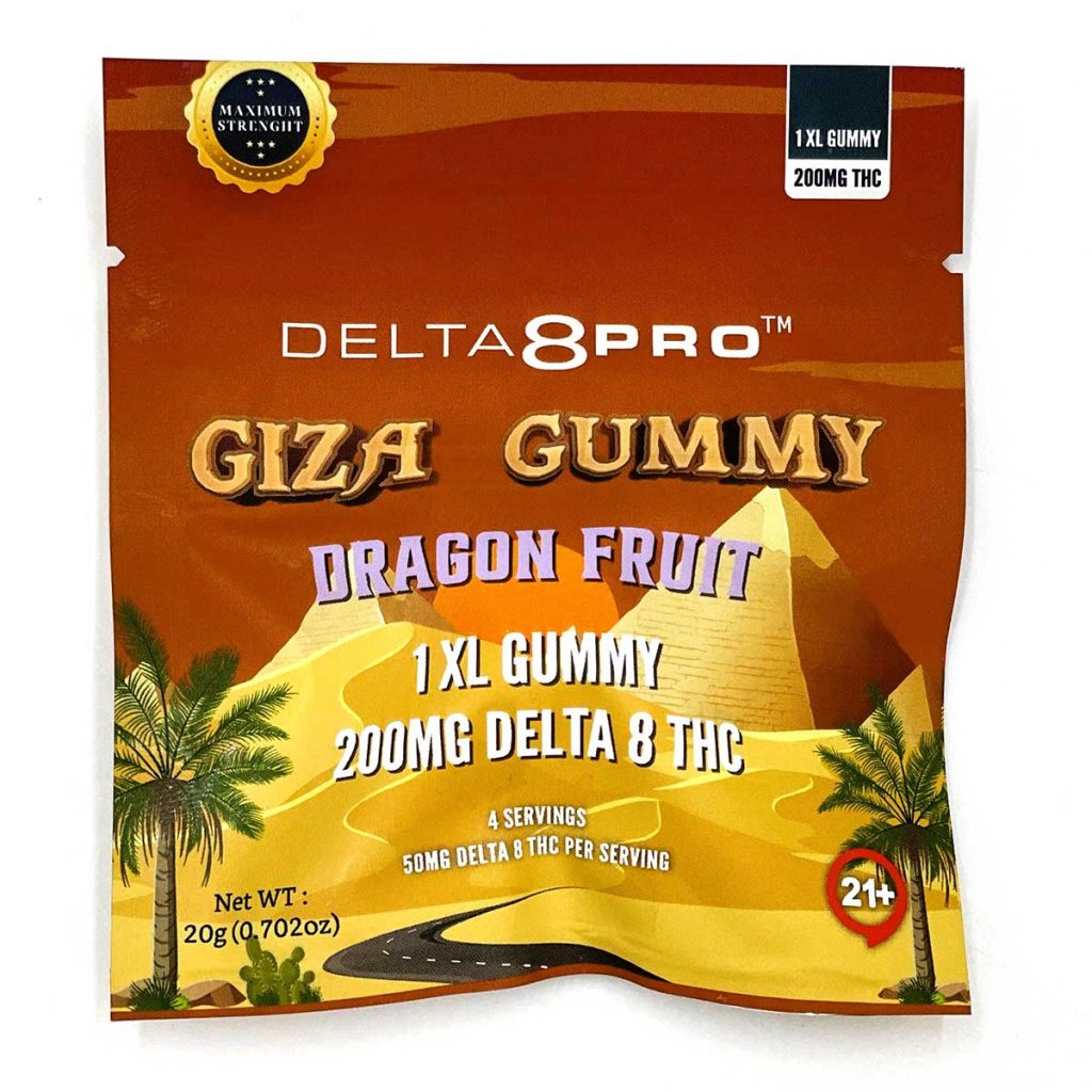 FUCHEM™ GIZA GUMMY 50MG Δ9 THC PINA COLADA - Delta 8 Pro