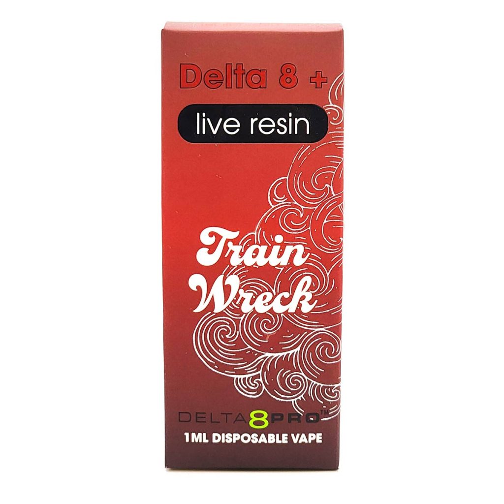 DELTA 8 PRO™ 1ML ∆8 THC + LIVE RESIN DISPOSABLE VAPE TRAINWRECK - Delta 8 Pro