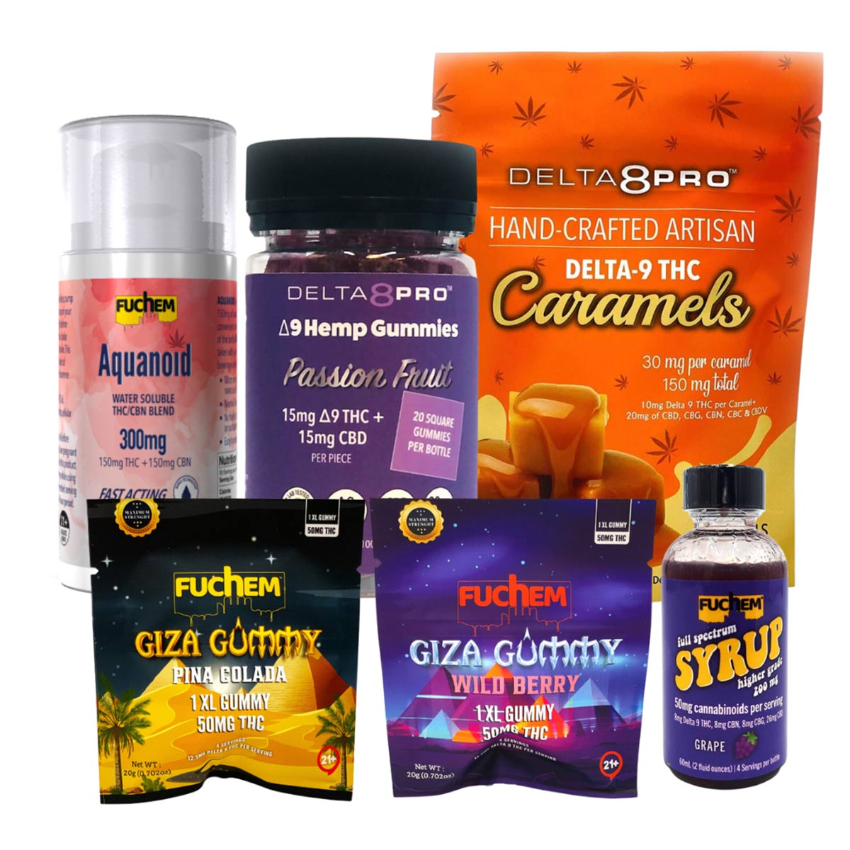 D8, D9, D10, Moon Rocks, Gummy Products - Delta 8 Pro